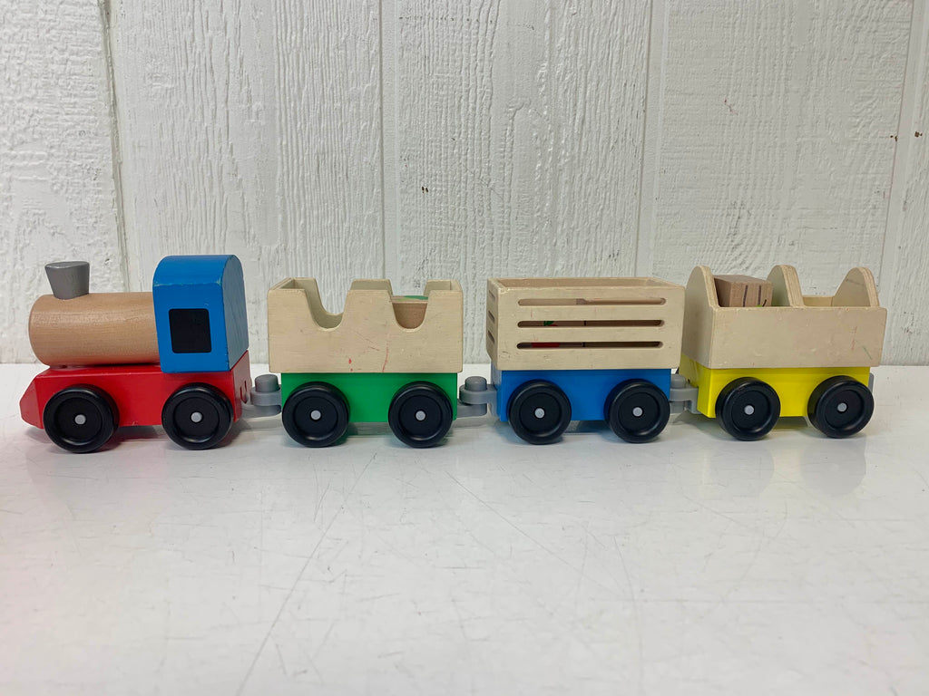 Melissa & Doug Wooden Farm Train Set
