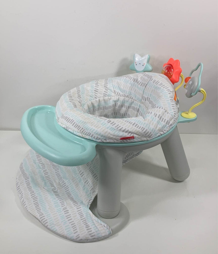 Skip Hop 2-in-1 Sit-up Activity Baby Chair, Silver Cloud Lining