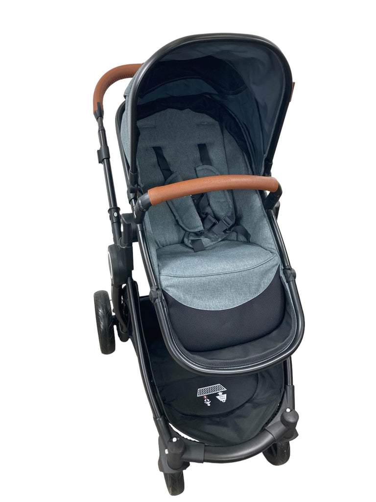 Mompush Ultimate 2 Baby Stroller, 2021, Grey with Black Frame