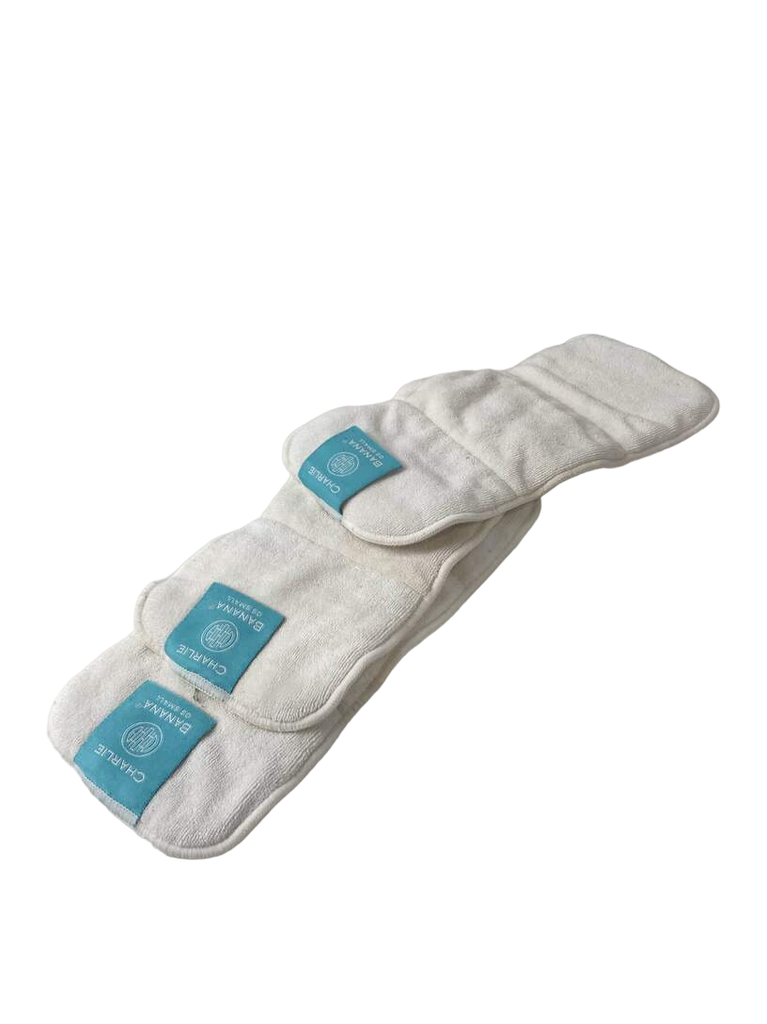 Charlie Banana Hemp Cloth Diaper Inserts, 3 Pack