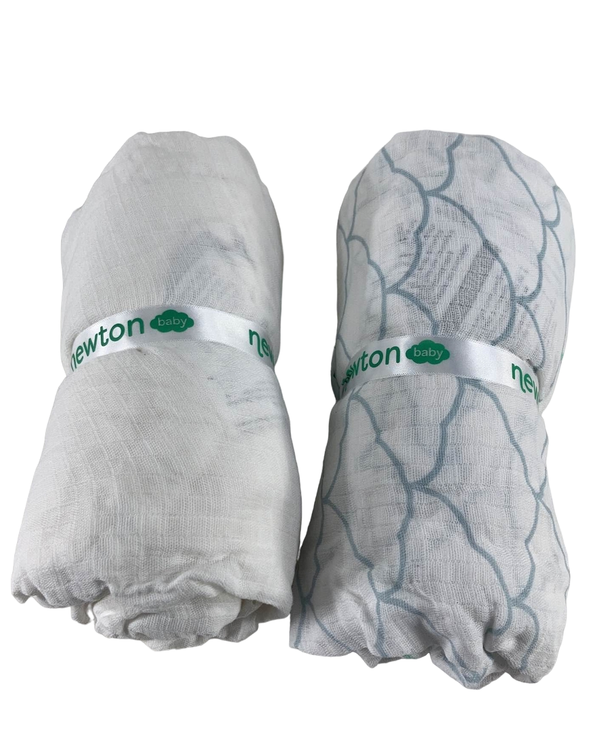 Newton 2 Pack Crib Sheets, Dreamweaver Moonstone Mist & White — GoodBuy ...