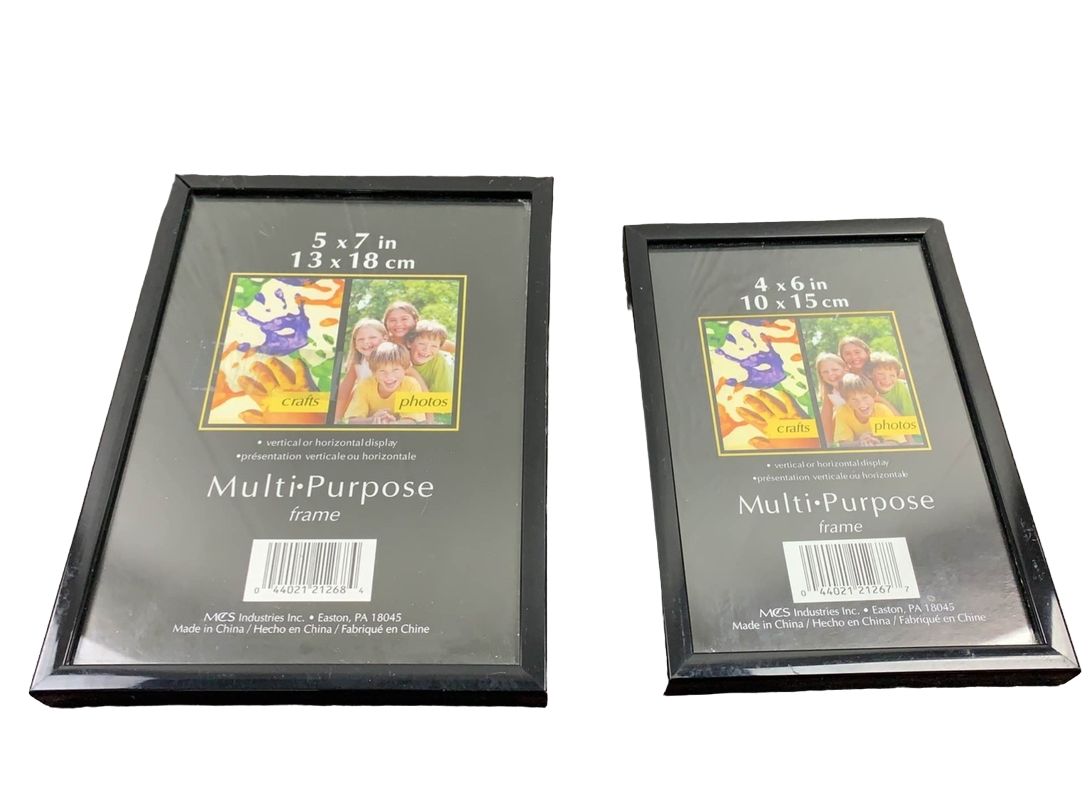 MCS Industries Multi-Purpose Frames, Black, 1-4x6 and 1-5x7 — GoodBuy Gear