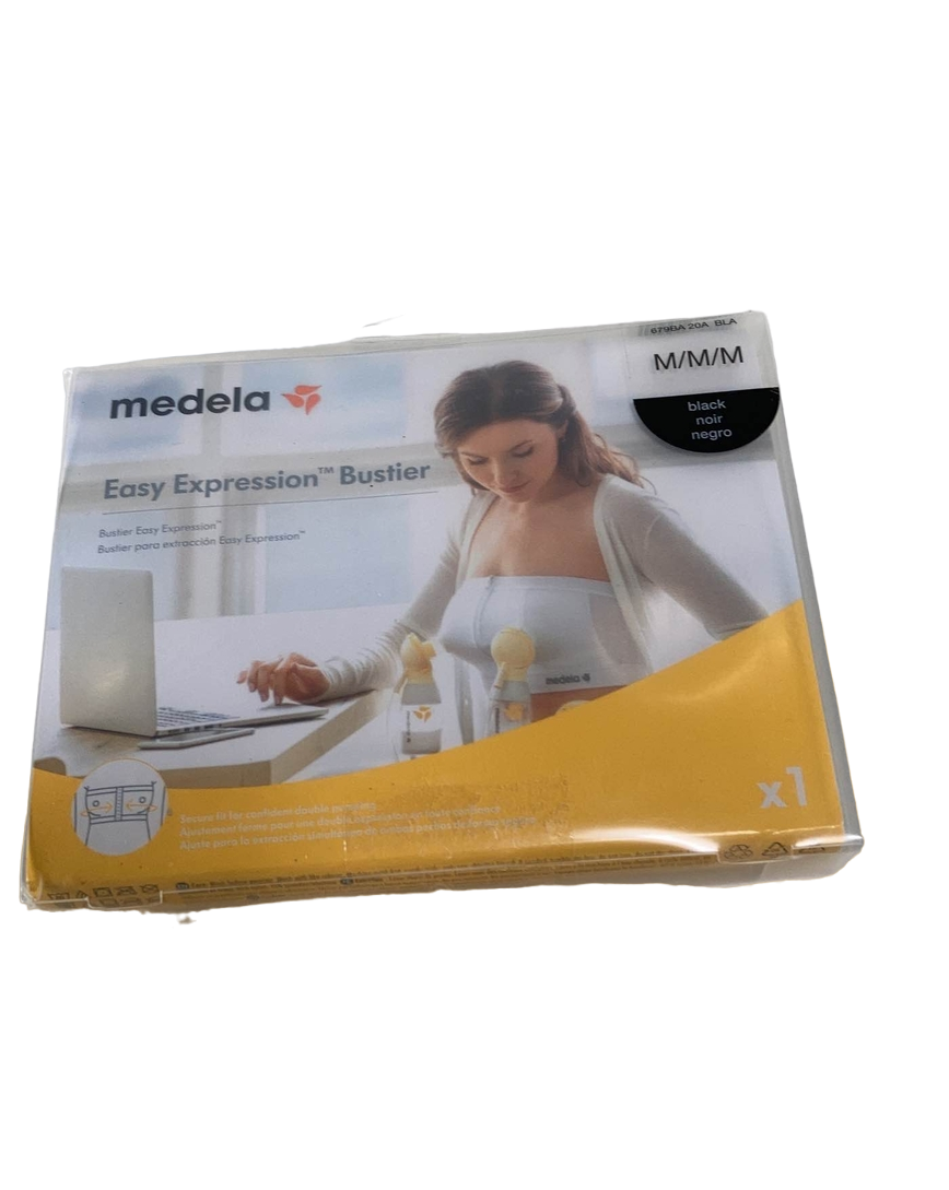 Medela Easy Expression Hands Free Pumping Bra Bustier, Medium, White ...