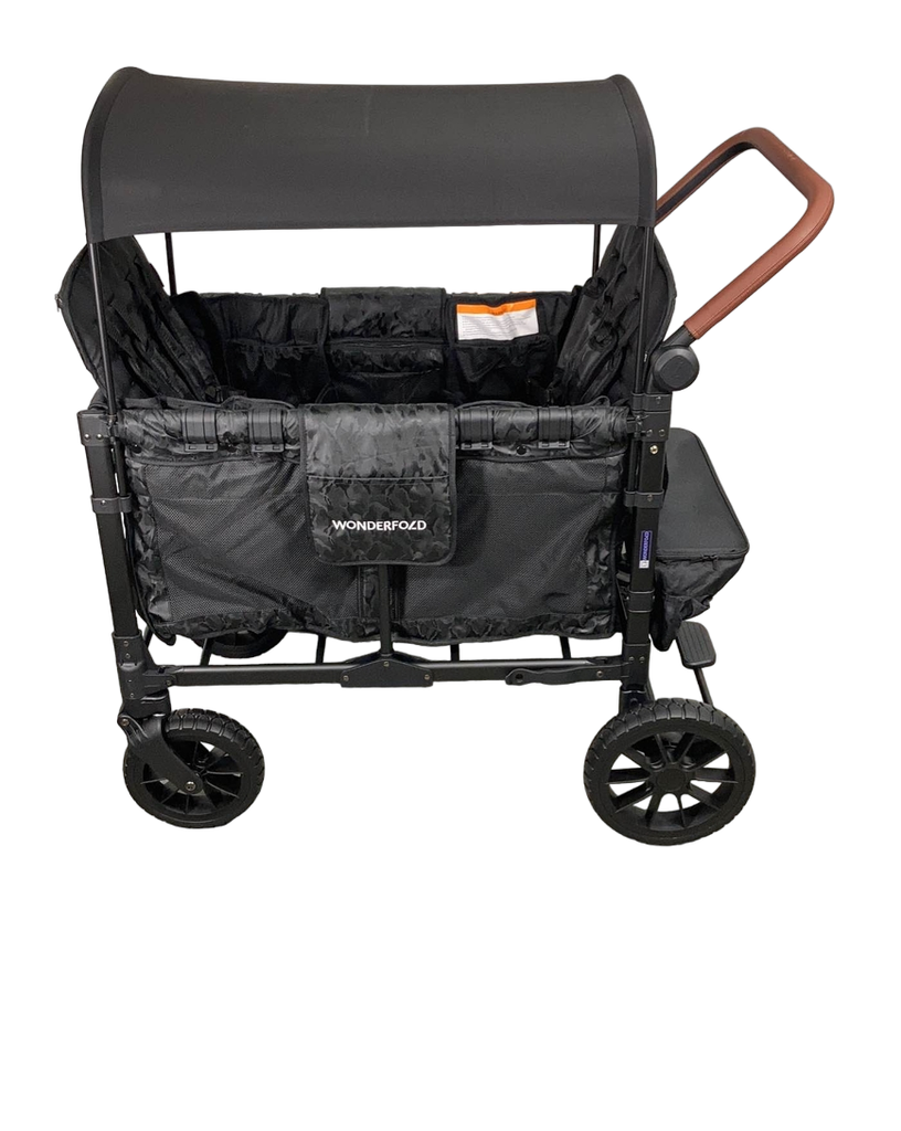 Wonderfold W4 Luxe Quad Stroller Wagon, 2023, Elite Black Camo