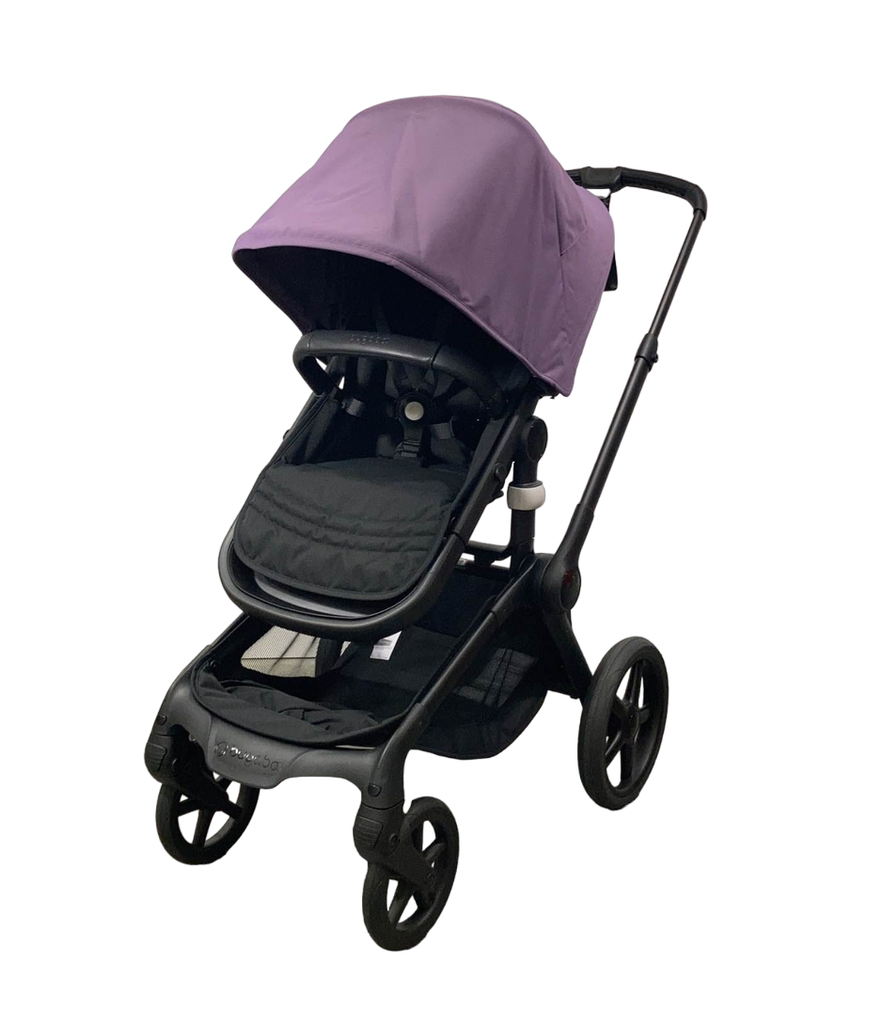 Bugaboo Fox 5 Stroller, 2023, Black Frame, Astro Purple - Midnight Bla