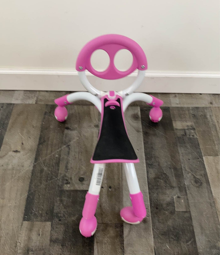 YBIKE Pewi Elite Walking/Ride On Toy, Pink