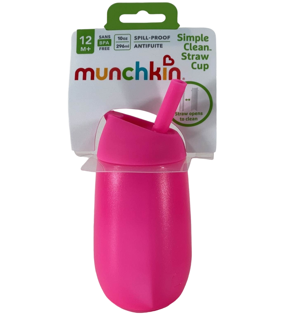 Munchkin Simple Clean Straw Cup, Pink, 1 pack — GoodBuy Gear