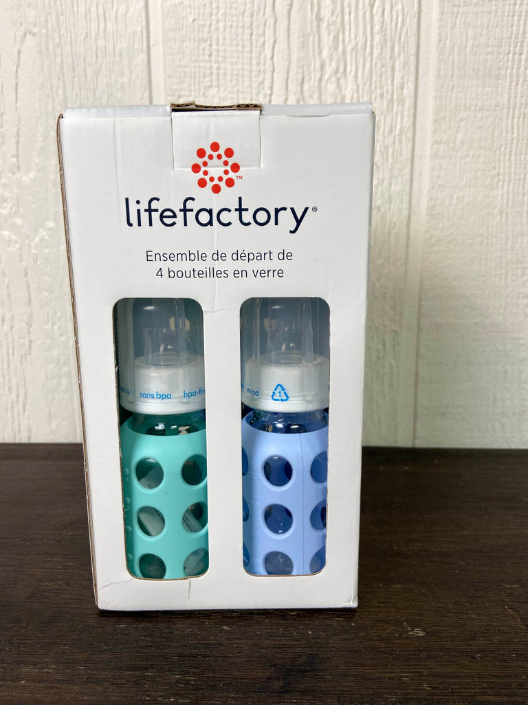 Lifefactory 4 Glass Bottle Starter Set
