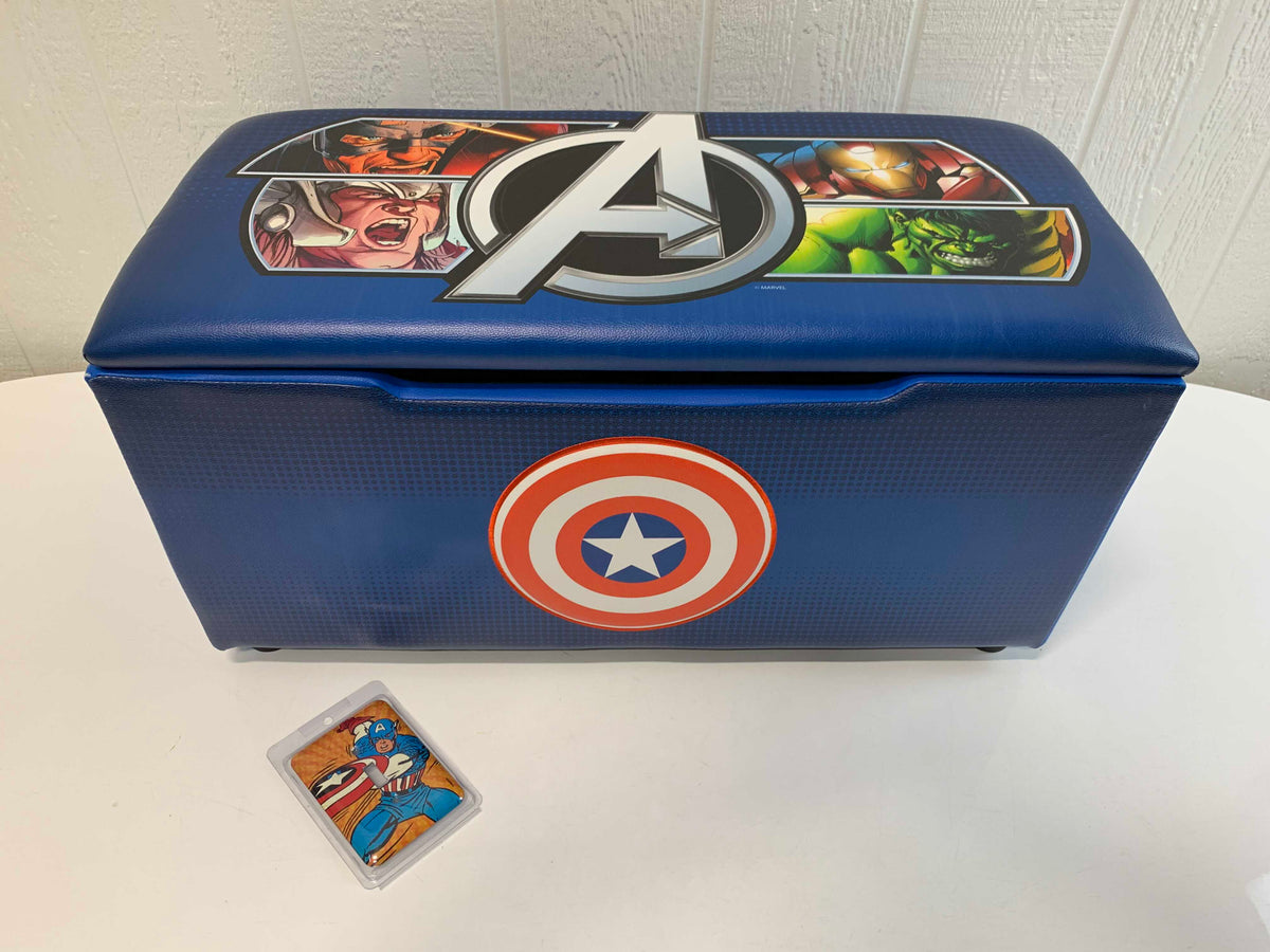 Delta Children Marvel Avengers Upholstered Storage Bench — GoodBuy Gear