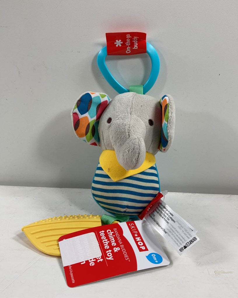 Skip Hop Bandana Buddies Chime And Teethe Toy, Elephant
