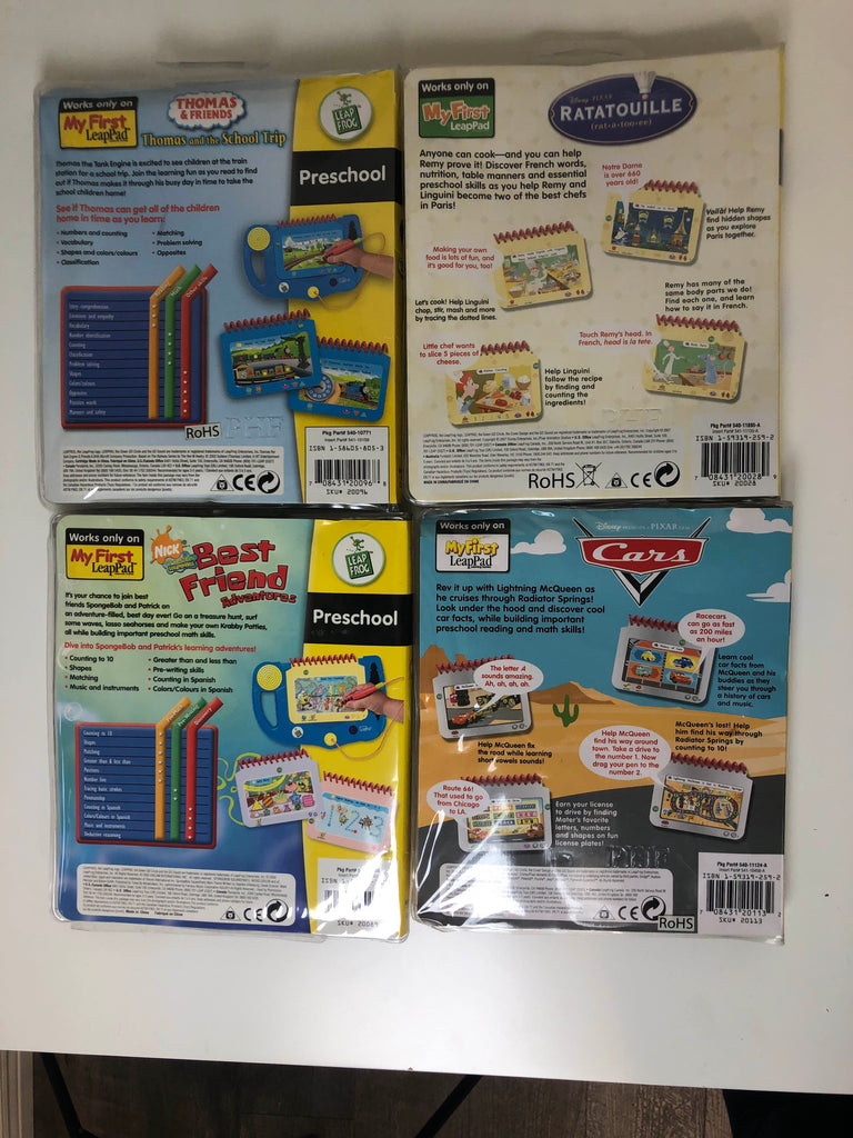 BUNDLE Leap Frog Books, My First Leap Pad