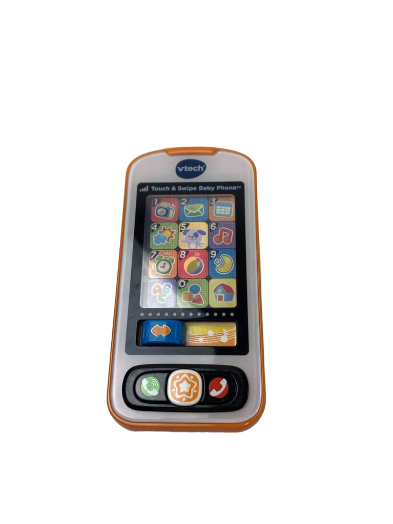 VTech Touch And Swipe Baby Phone, Orange