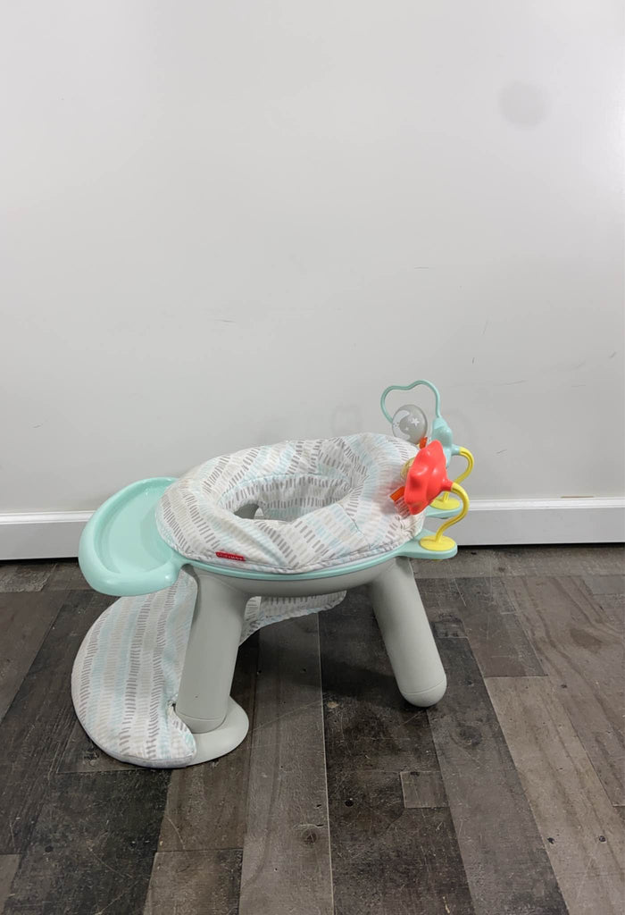 Skip Hop 2-in-1 Sit-up Activity Baby Chair, Silver Cloud Lining