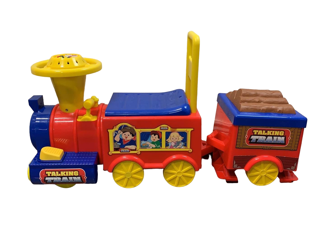 Kids Motorz 6v Battery Operated Ride On Talking Train With Tracks
