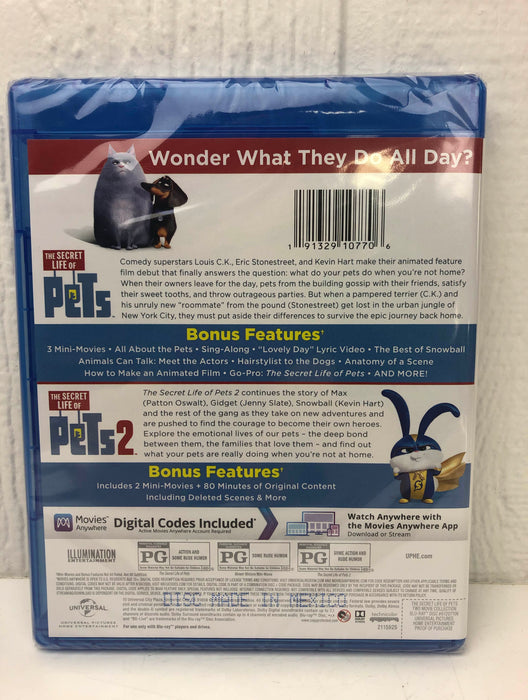 DVD Set, Secret Life Of Pets 1 & 2 Blu-Ray — GoodBuy Gear