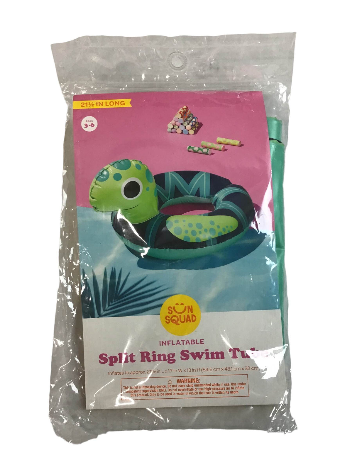 Sun Squad Split Ring Pool Float, Turtle — GoodBuy Gear