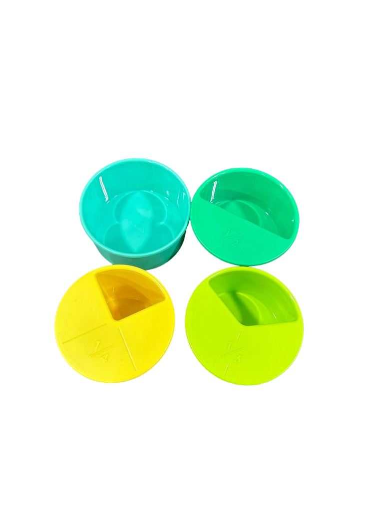 Lovevery Stackable Fraction Cups And Book