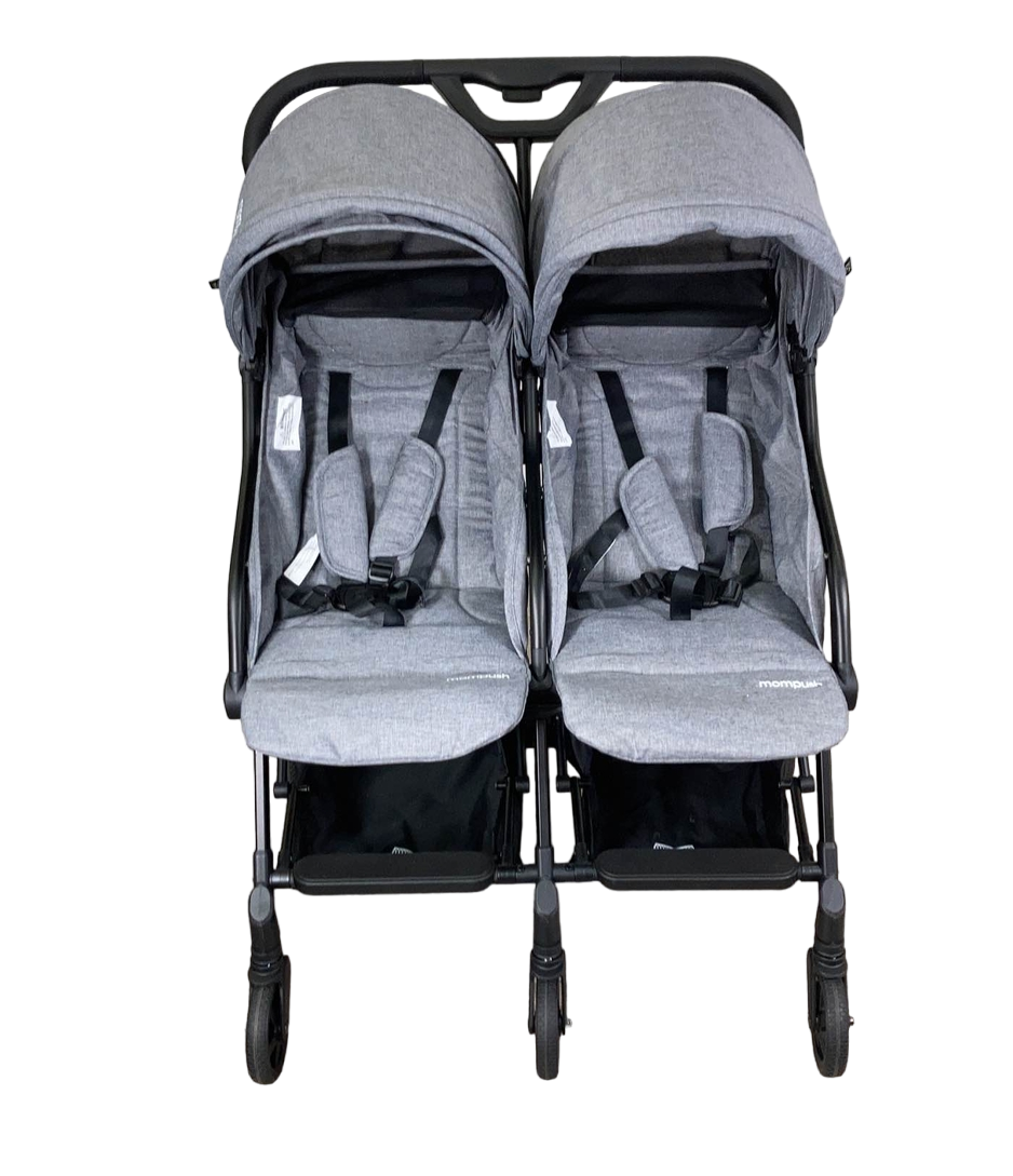 Mompush Lithe Double Stroller, 2022, Grey — GoodBuy Gear