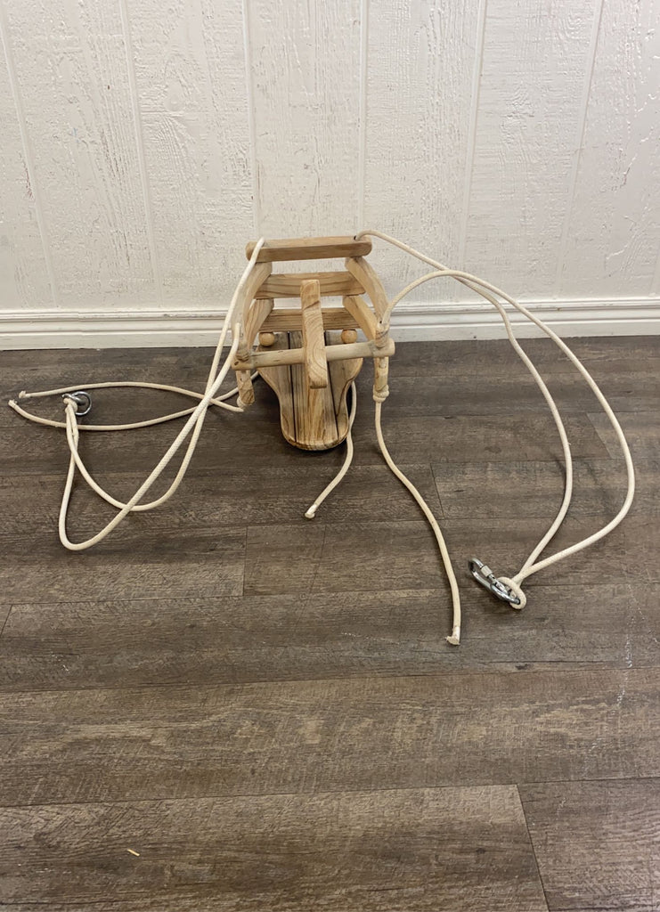 Ecotribe Wooden Giraffe Swing Set For Toddlers