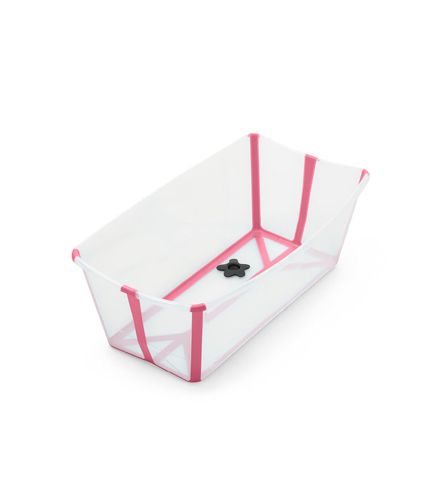 Stokke Flexi Bath Foldable Baby Bathtub, Transparent Pink, Regular