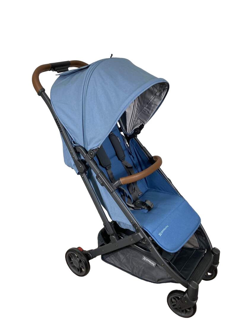 UPPAbaby MINU V2 Stroller, 2022, Charlotte (Coastal Blue) — GoodBuy Gear