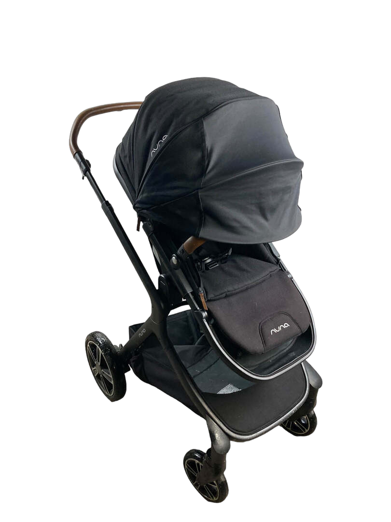 Nuna Demi Grow Stroller with Carry Cot, 2021, Black Caviar