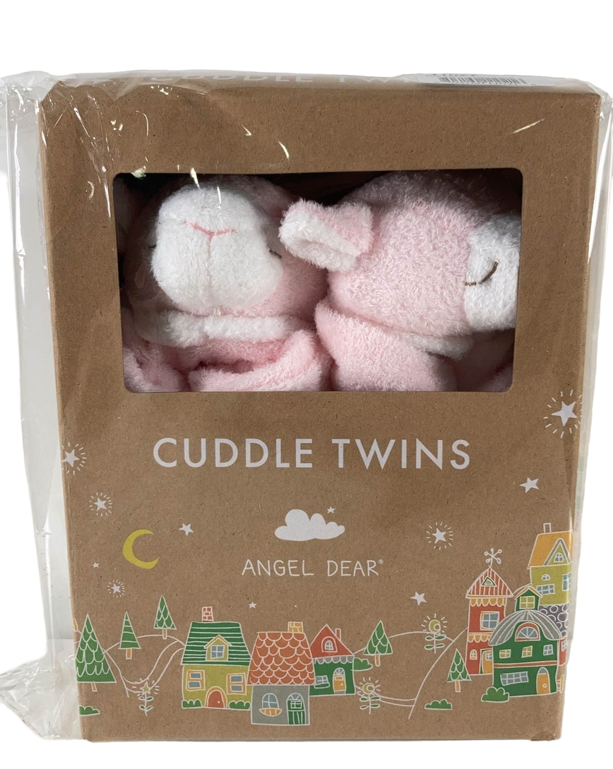 Angel Dear Cuddle Twins Blankie Set, Pink Lamb — GoodBuy Gear