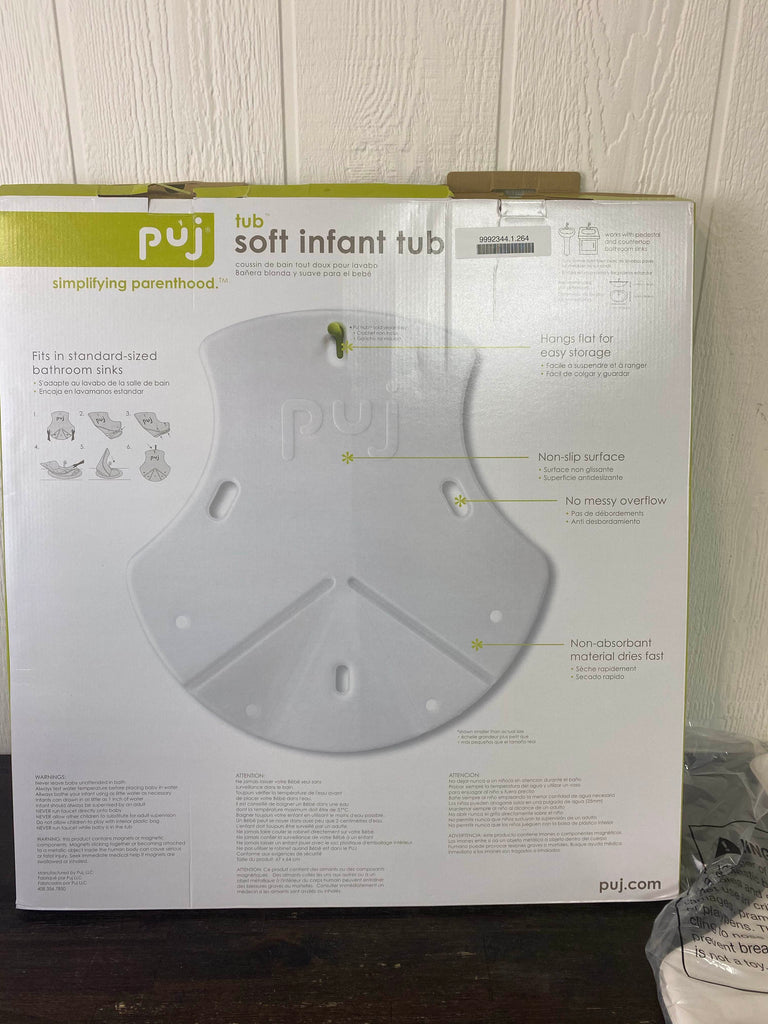 Puj Foldable Baby Bathtub, White