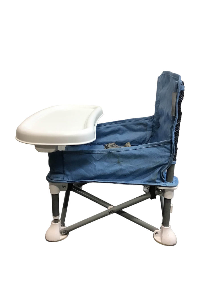 Summer Infant Pop 'n Sit Portable Booster, Original, Dusty Blue