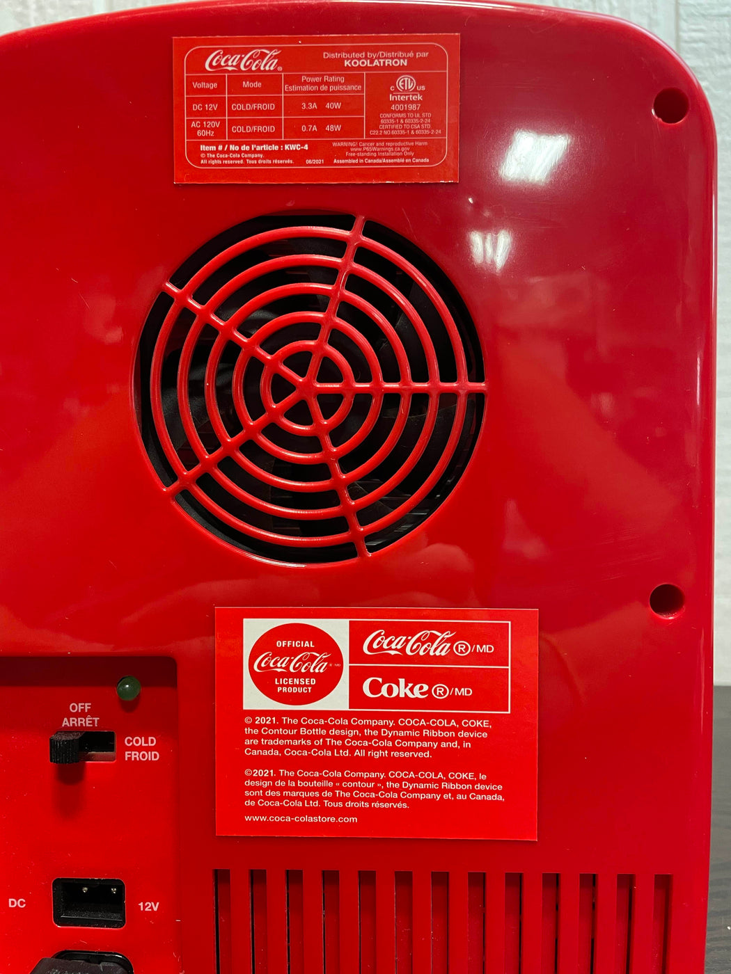 Koolatron Coca Cola 4L Classic Portable Cooler — GoodBuy Gear