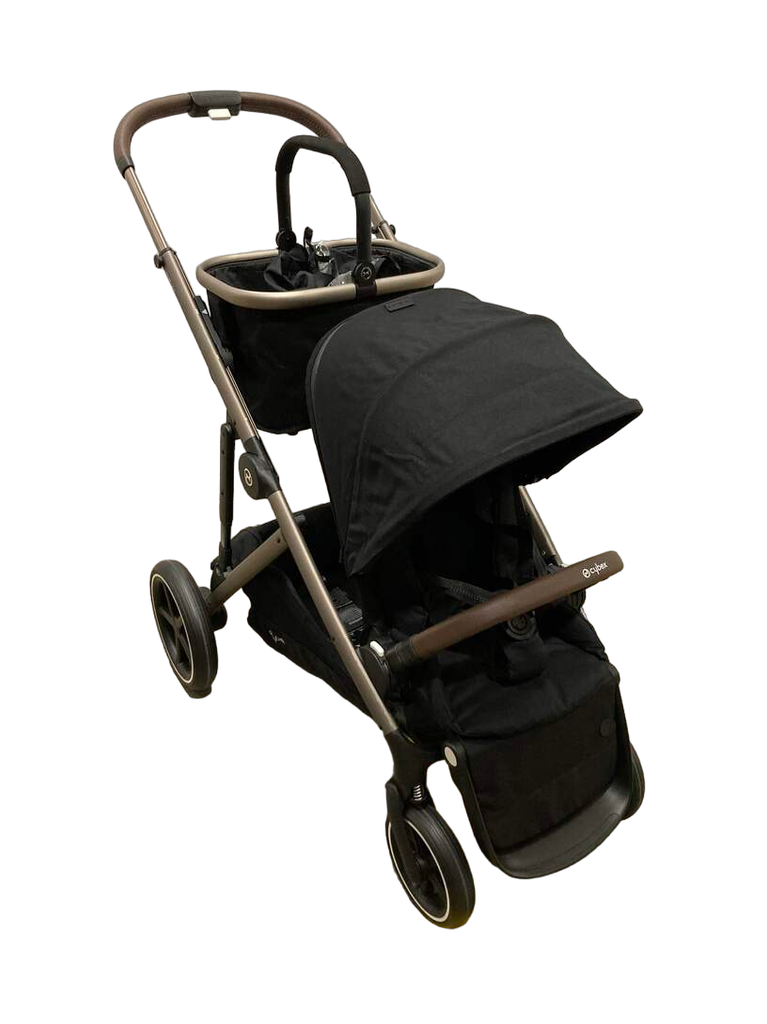 Cybex Gazelle S Modular Stroller, 2022, Black Frame, Deep Black