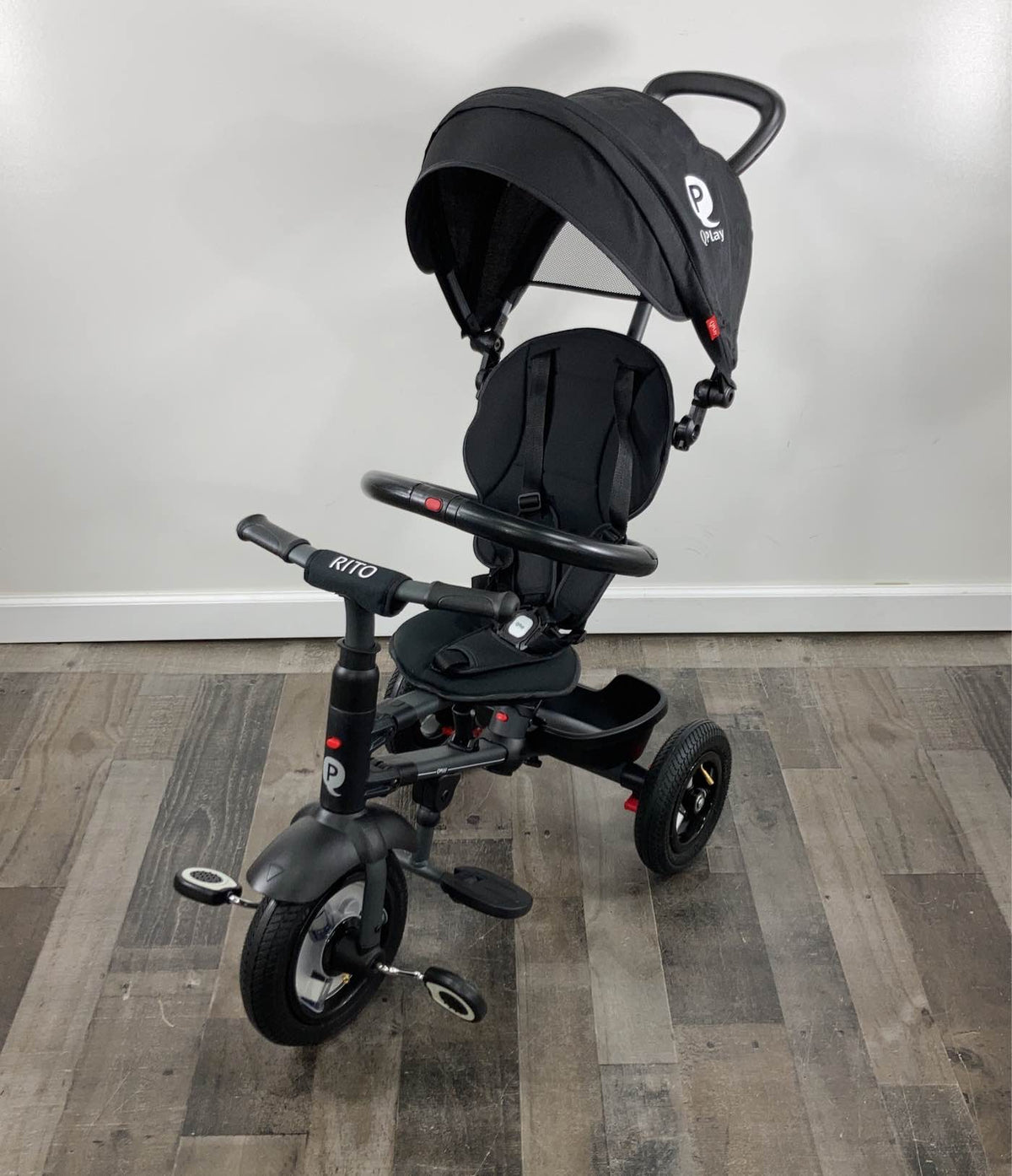 QPlay Rito Ultimate 3 In 1 Folding Trike, Black — GoodBuy Gear