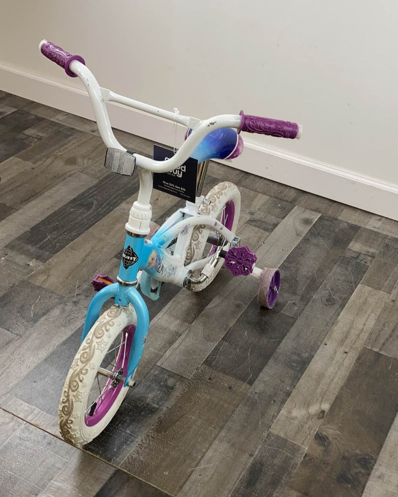 Huffy Frozen 16” Girls Bicycle, Blue & Purple