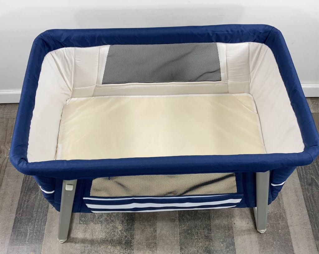 Babyhome Dream Portable Cot, Navy Blue