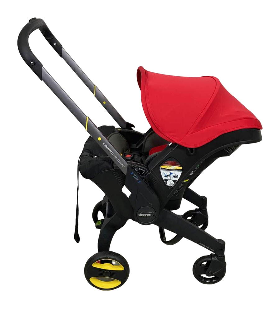 Doona Infant Car Seat & Stroller Combo, 2022, Flame Red