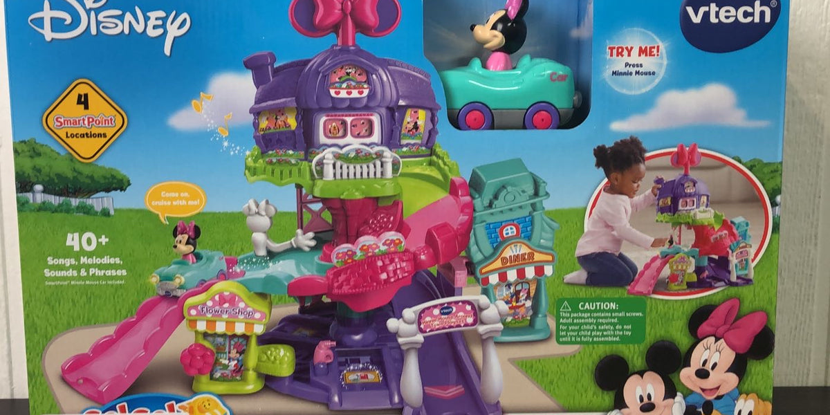 VTech Go! Go! Smart Wheels Disney Minnie Mouse Around Town Playset ...