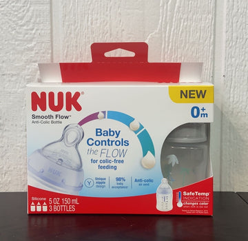 NUK Smooth Flow Anti-Colic Bottle, 5 oz, 3-Pack — GoodBuy Gear
