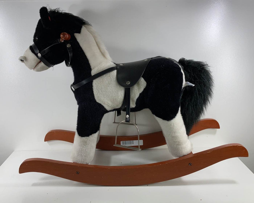 Chrisha Playful Plush Rocking Horse