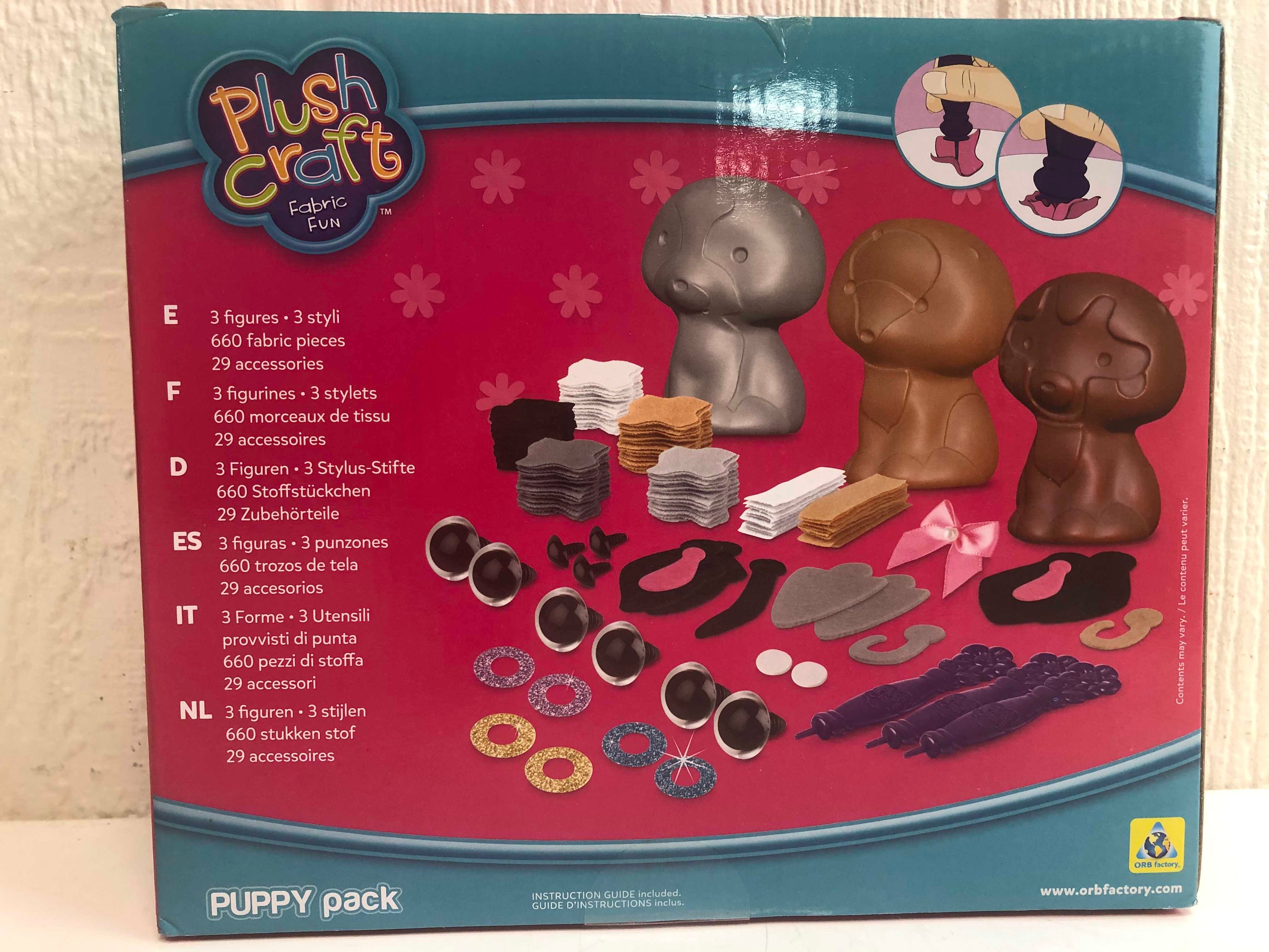 The Orb Factory Plush Craft Puppy Pack — GoodBuy Gear