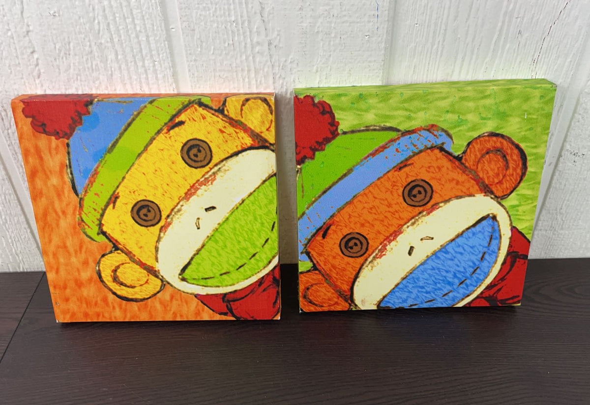 Seasons Sock Monkey Wall Art, Set of 2 — GoodBuy Gear