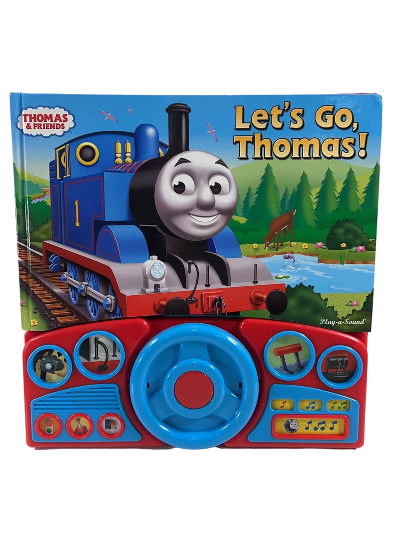 Thomas & Friends Let’s Go Thomas Interactive Steering Wheel Sound Book ...