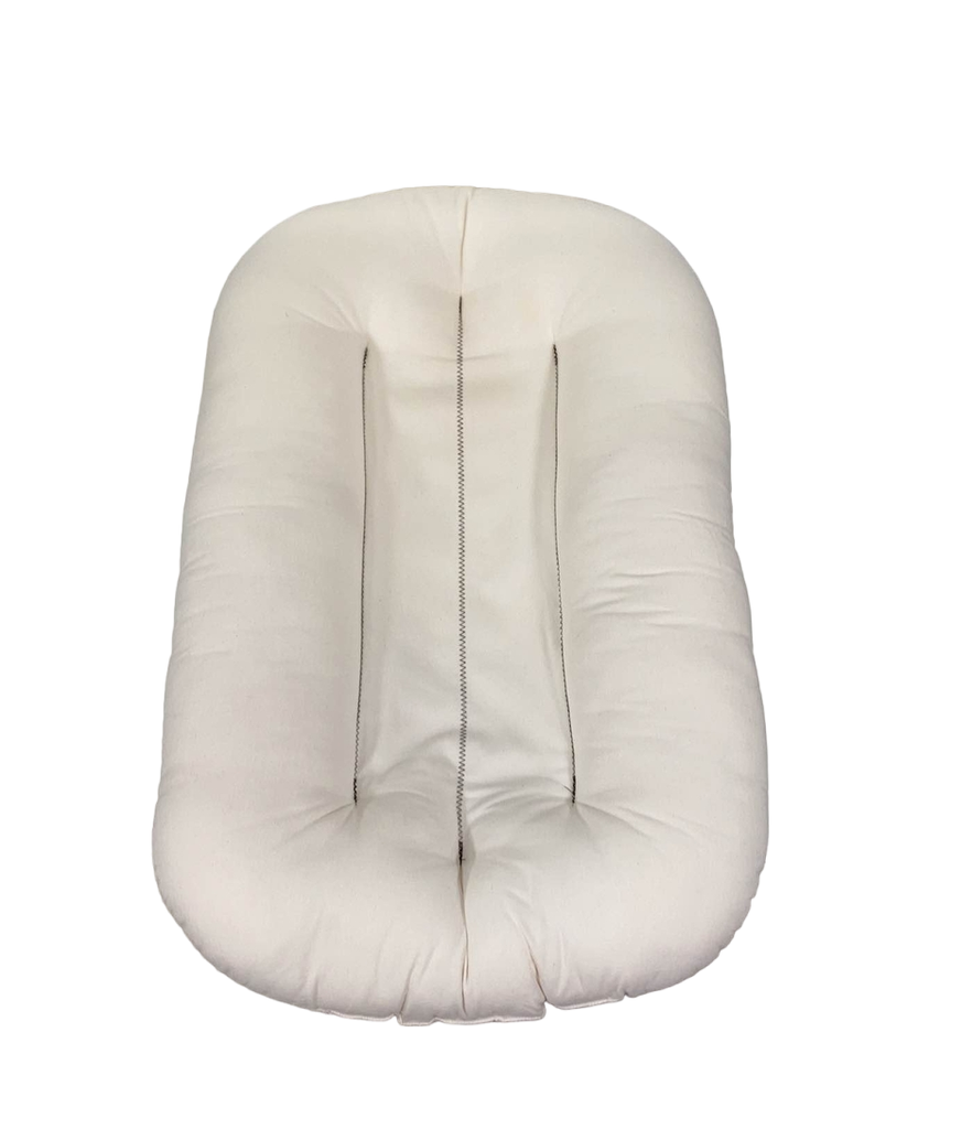 Snuggle Me Organic Sensory Infant Lounger with Cover, Natural