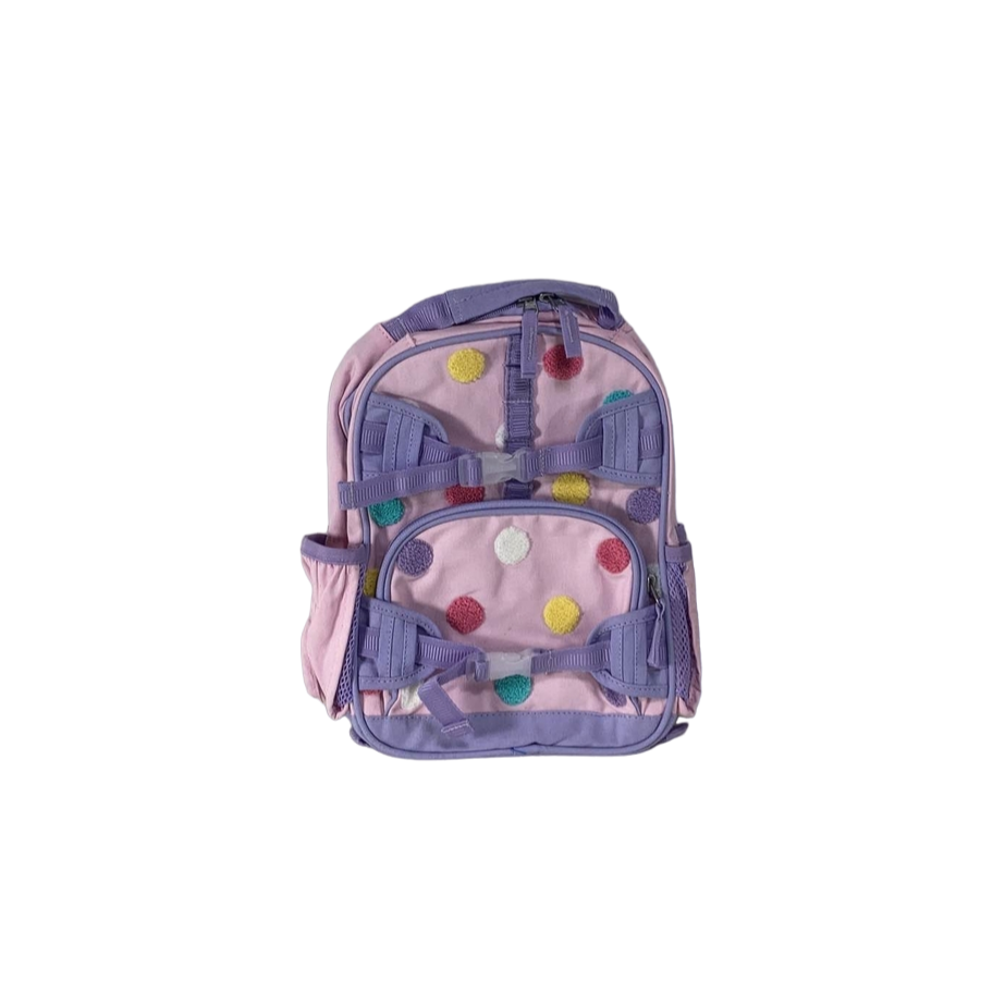 Pottery Barn Kids Mackenzie Backpack, Mini, Pink Polka Dots Chenille
