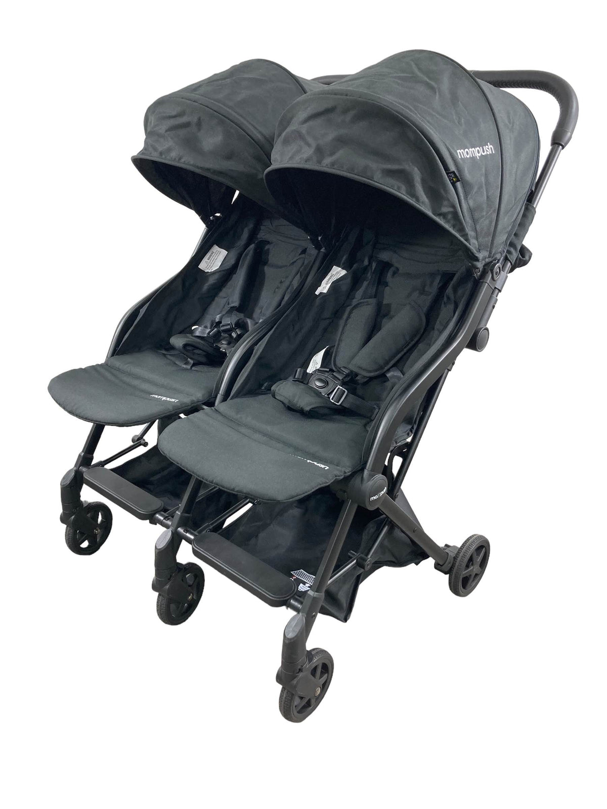Mompush Lithe Double Stroller, 2021, Black — GoodBuy Gear