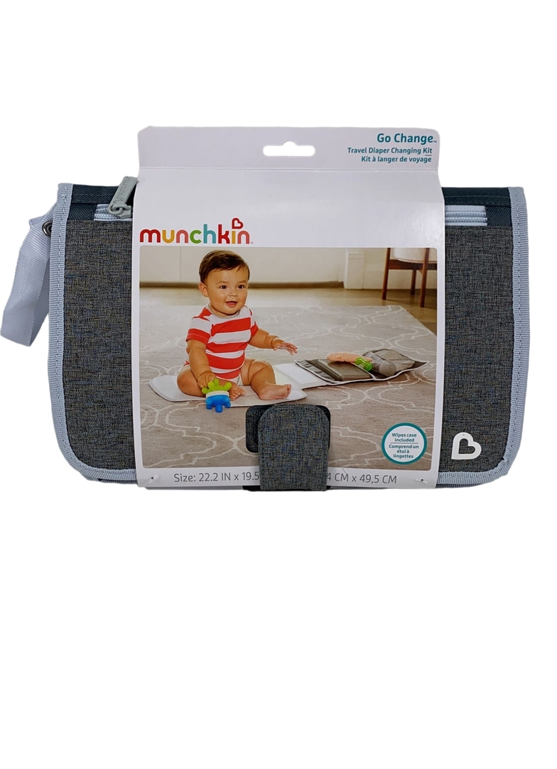Munchkin Portable Diaper Changing Kit, Grey
