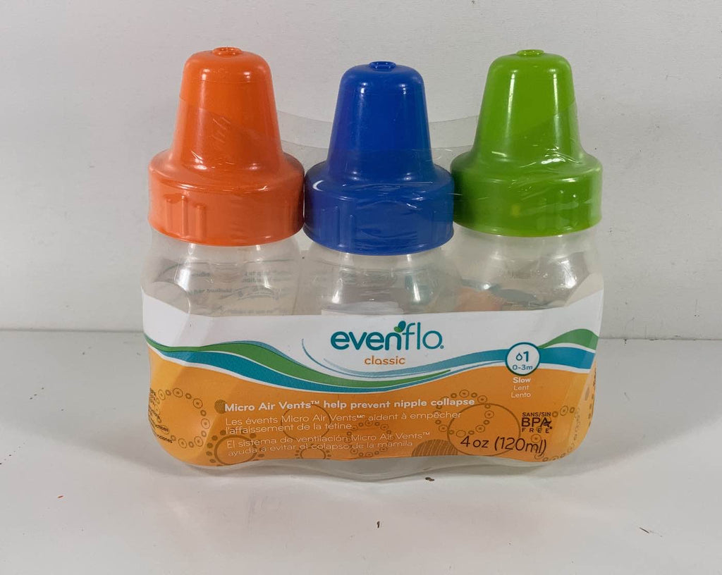 Evenflo 3-Pack Classic Baby Bottles, 4oz