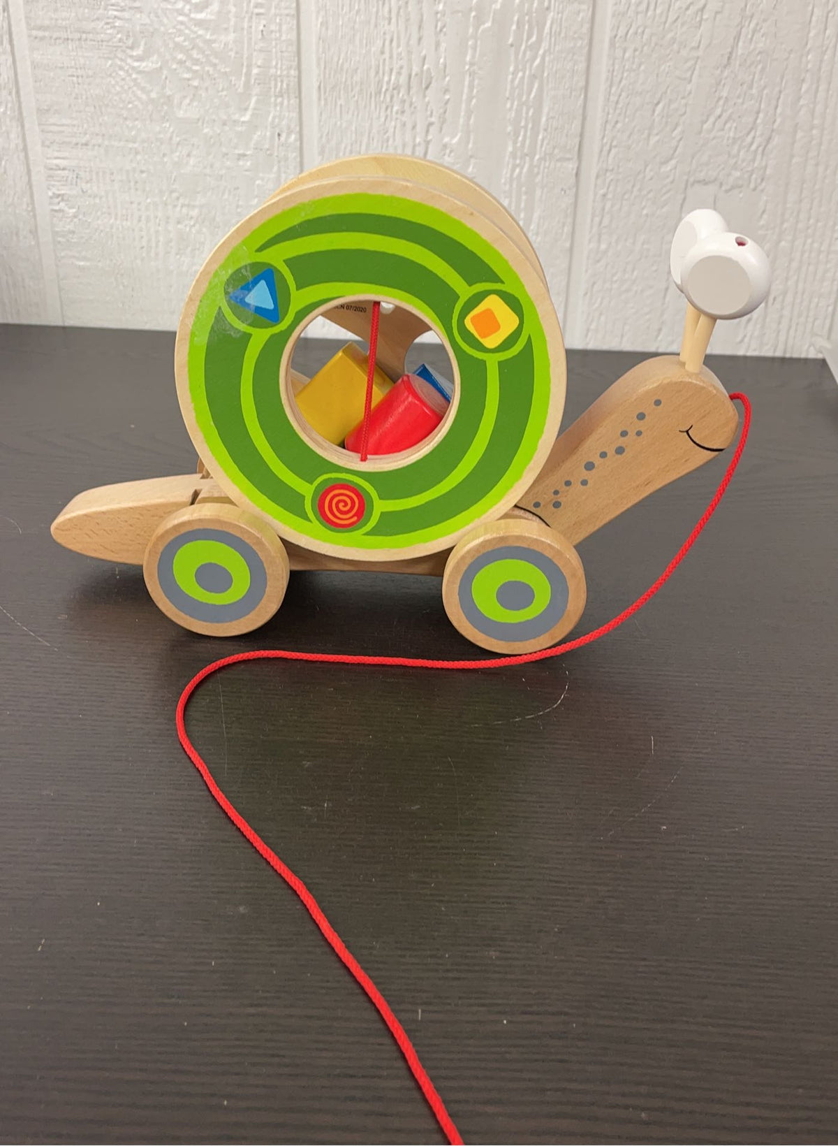 Hape Walk-A-Long Snail Toddler Wooden Pull Toy — GoodBuy Gear
