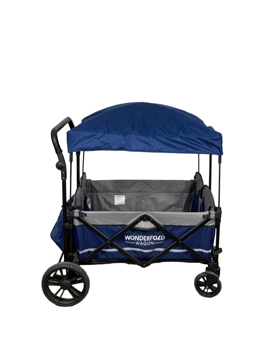 Wonderfold X4 Push & Pull Quad Stroller, 2021, Navy — GoodBuy Gear