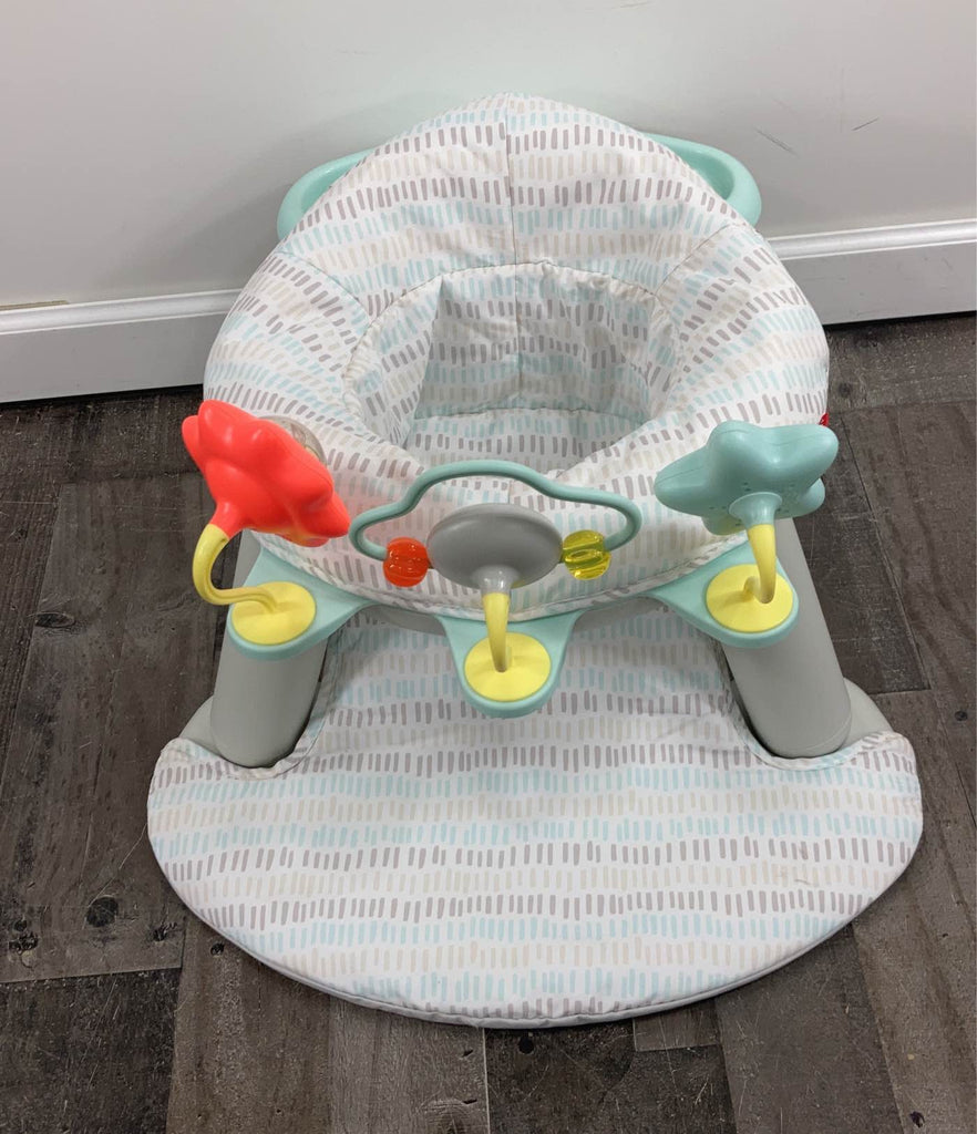 Skip Hop 2-in-1 Sit-up Activity Baby Chair, Silver Cloud Lining