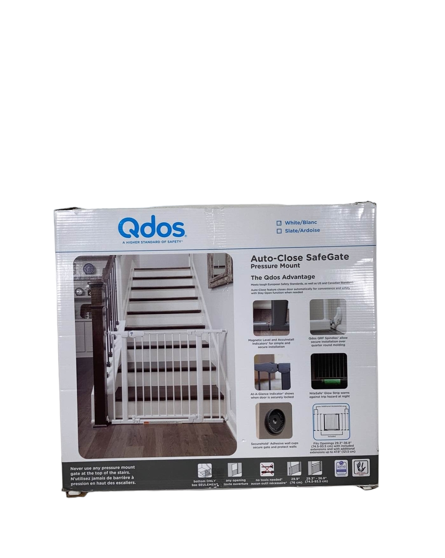 Qdos Auto-Close SafeGate, White — GoodBuy Gear
